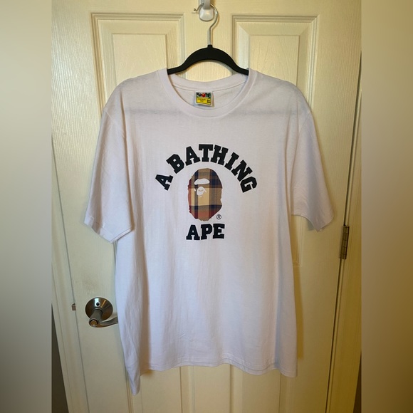 Bape | Shirts | A Bathing Ape X Burberry College Tee Read Description ...